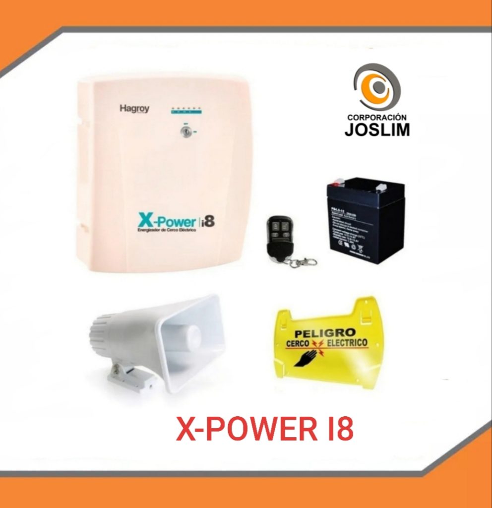 KIT DE ENERGIZADOR DE CERCO ELECTRICO HAGROY XPOWER I8 - Corporación Joslim